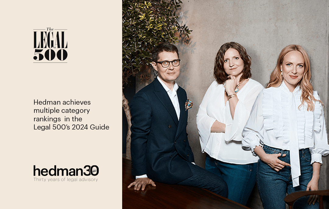 Hedman achieves multiple category rankings in the Legal 500’s 2024 ...
