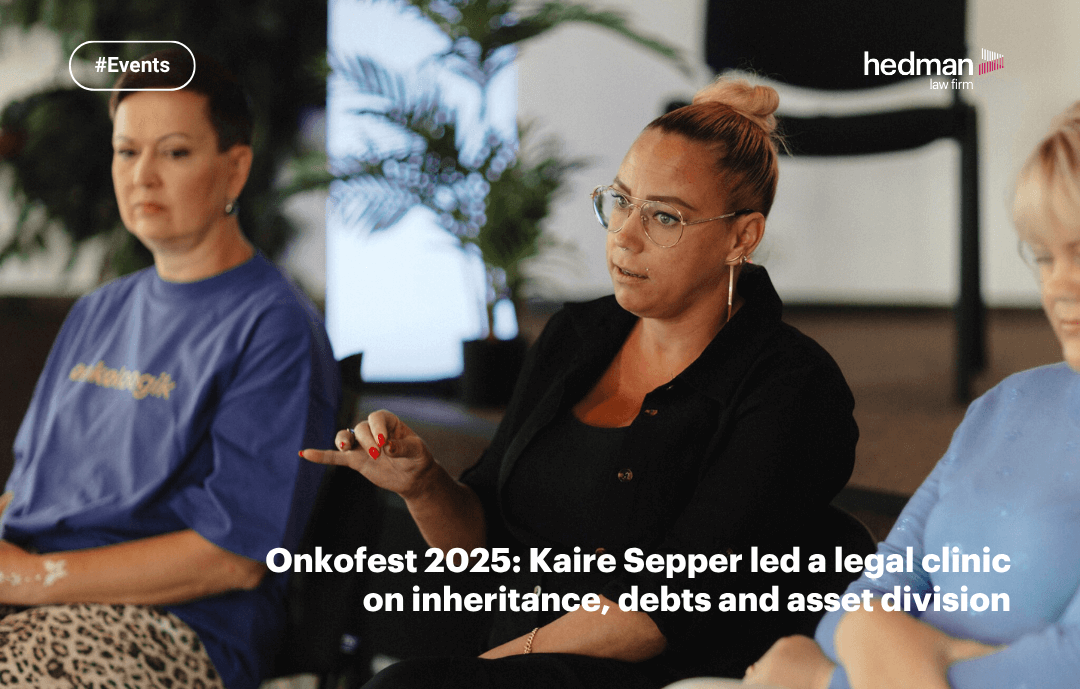 Kaire Sepper led a legal clinic on inheritance, debts and asset ...